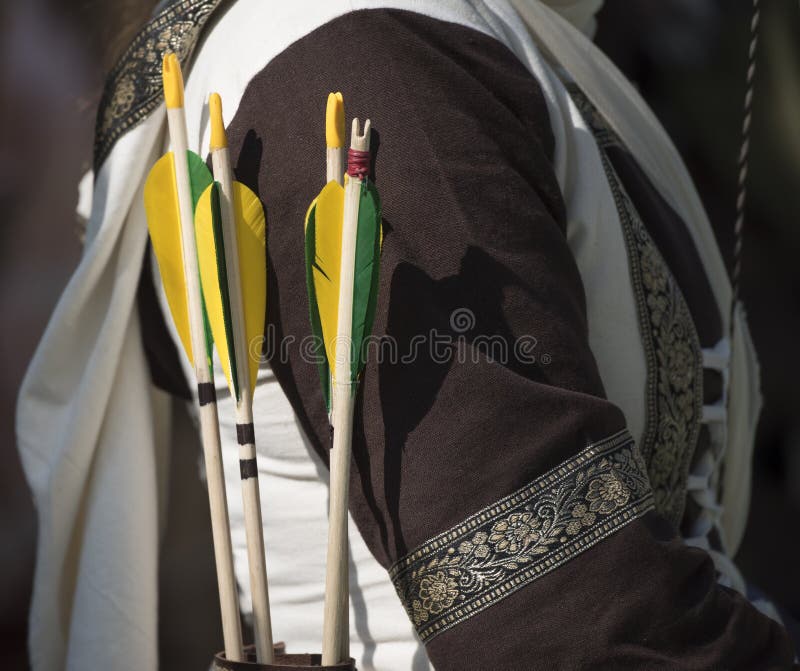 The medieval archer stock image. Image of precision, quiver - 68441091