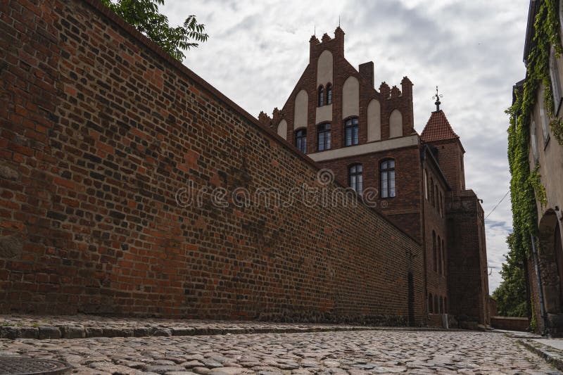 Medieval Architecture in the Old Town in the City of Torun in Poland ...