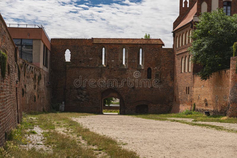 Medieval Architecture in the Old Town in the City of Torun in Poland ...