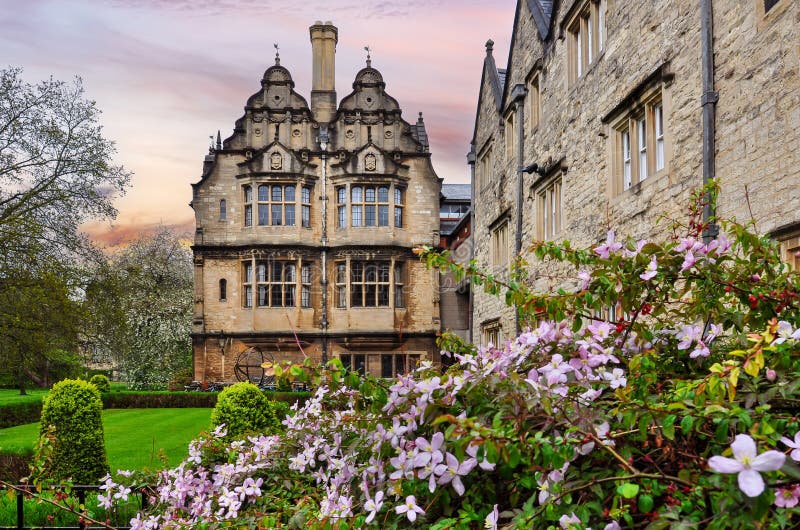 Medieval Architecture of Oxford Town in Spring, UK Stock Photo - Image ...