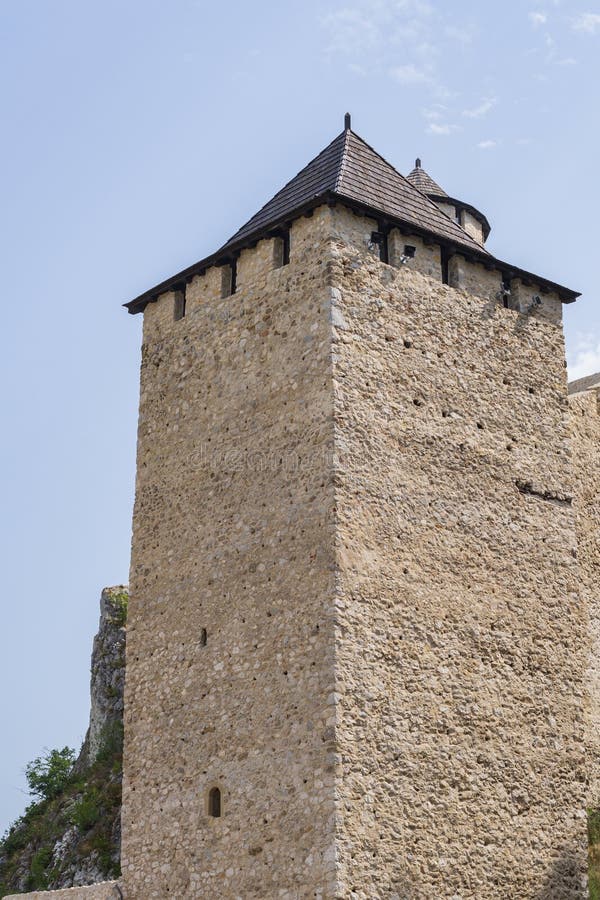 Medieval Architecture. Protective Fortification. Fortress on the River ...