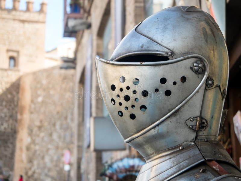 Medieval Armor in the Historic City of Toledo Spain Stock Image - Image ...