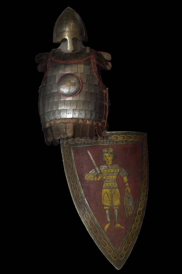 Medieval Armor of Russian Warrior Stock Photo - Image of steel, 13th ...