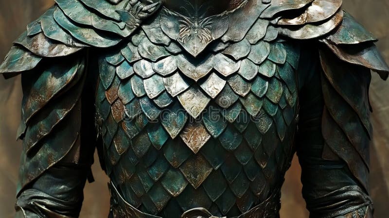 Medieval Armor Scale Mail Suit. Ancient Metal Protection for Warrior ...