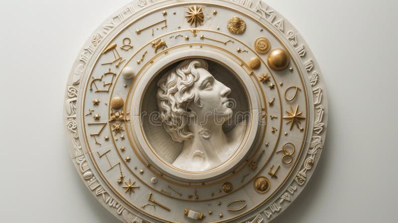 Medieval Astronomical Clock. an Ancient Astronomical Clock Scheme Stock ...