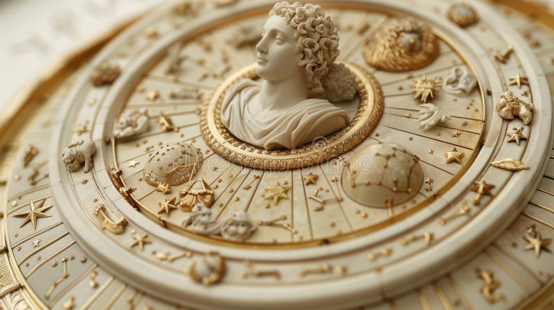 Medieval Astronomical Clock. an Ancient Astronomical Clock Scheme Stock ...