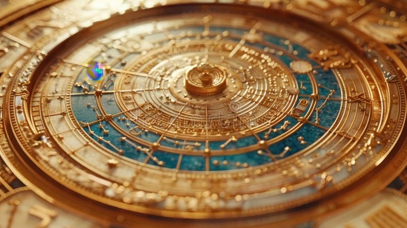 Medieval Astronomical Clock. an Ancient Astronomical Clock Scheme Stock ...
