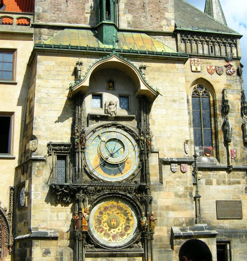Medieval Astronomical Clock in Prague Stock Photo - Image of czech ...