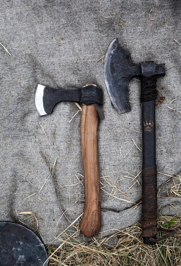 Medieval Axe. Weapons of the Middle Ages Stock Photo - Image of rusty ...