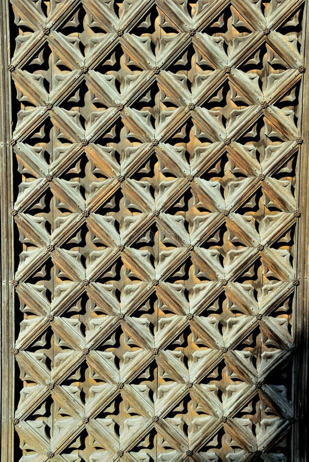 Metal Medieval Door Background Stock Photo - Image of ancient, brown ...