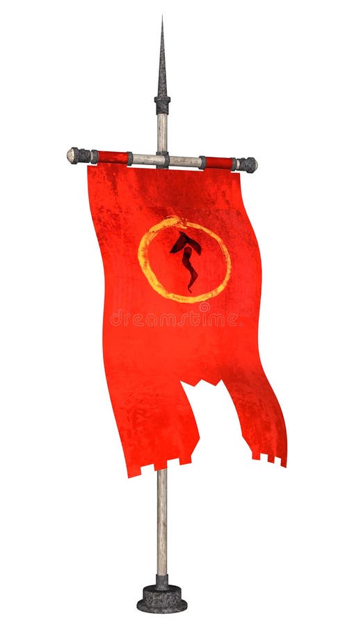 Medieval Banner Template. Middle Age Decor Stock Illustration ...