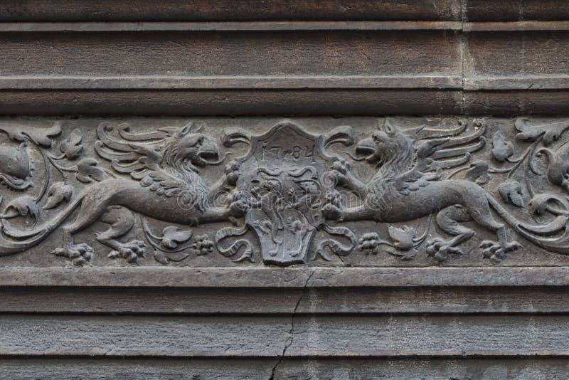 Medieval bas relief stock photo. Image of city, basrelief - 35926394