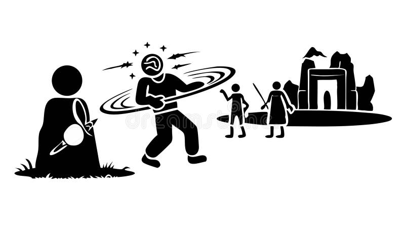 Medieval Battle Castle Attack Siege Scene, Vector Design Generative AI ...