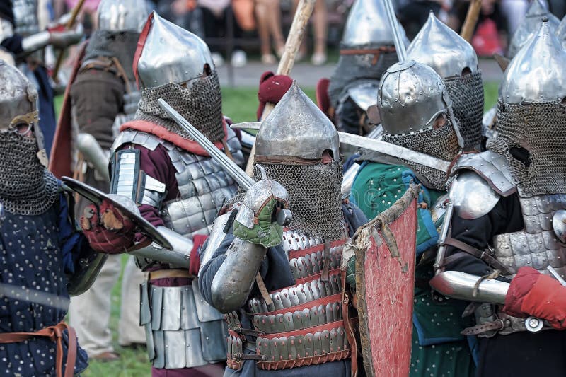 Medieval battle editorial photography. Image of bodyguard - 49133932