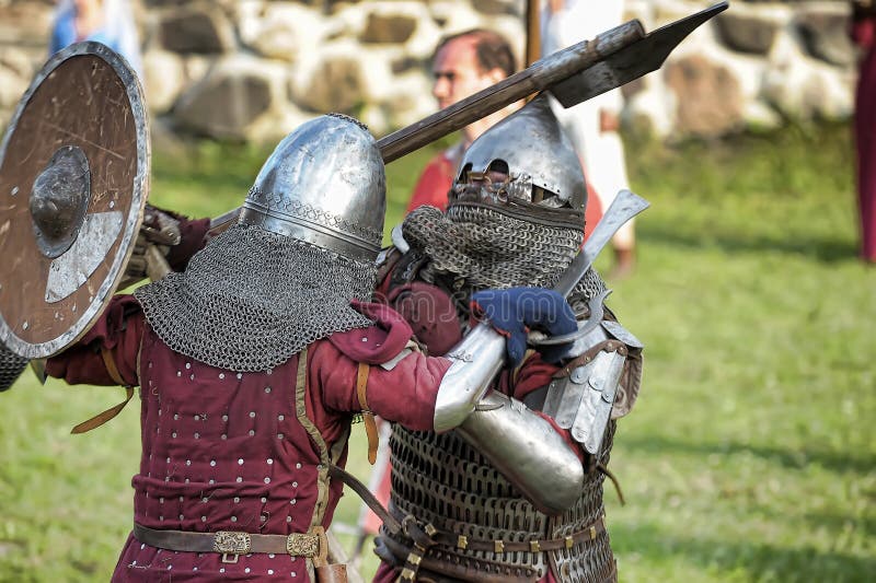 Medieval battle editorial photography. Image of cross - 49134877