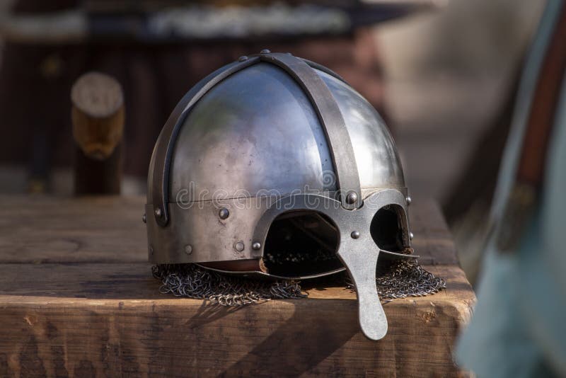 Medieval battle helmet stock photo. Image of history - 170456740