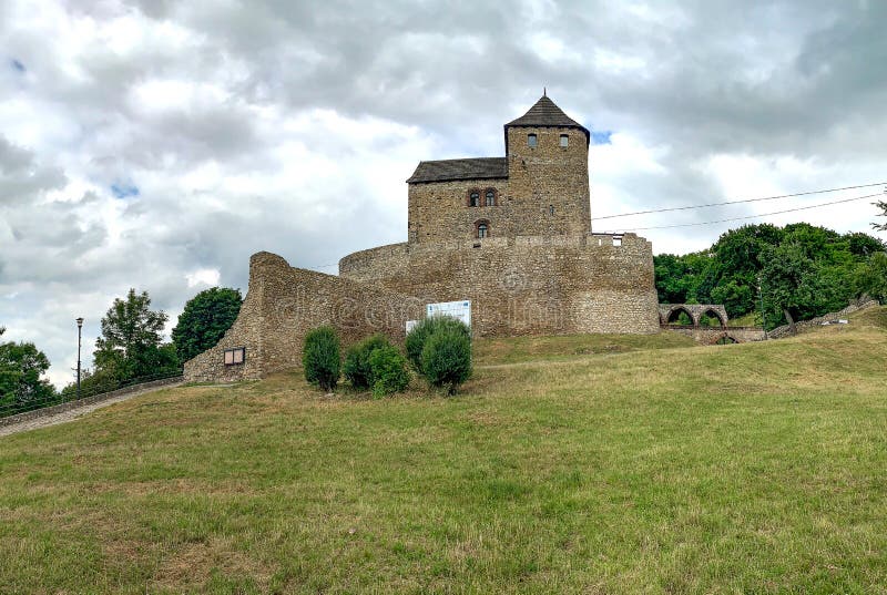 Medieval Bedzin castle stock image. Image of stronghold - 243710053