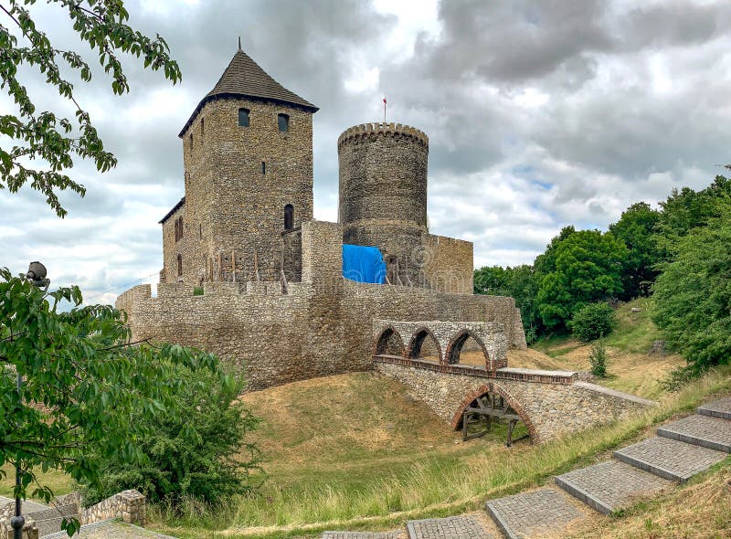 Medieval Bedzin castle stock photo. Image of castle - 243710060