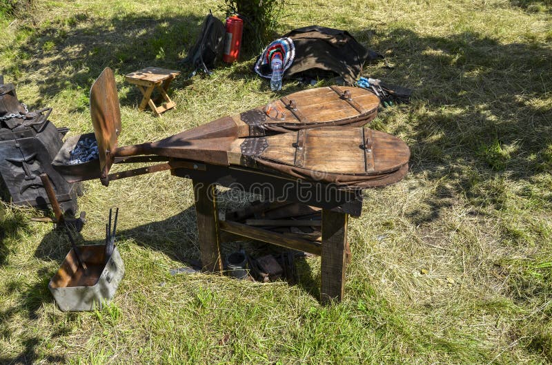 Medieval Bellows for the Fire of Coals for Forging As Equipment for the ...