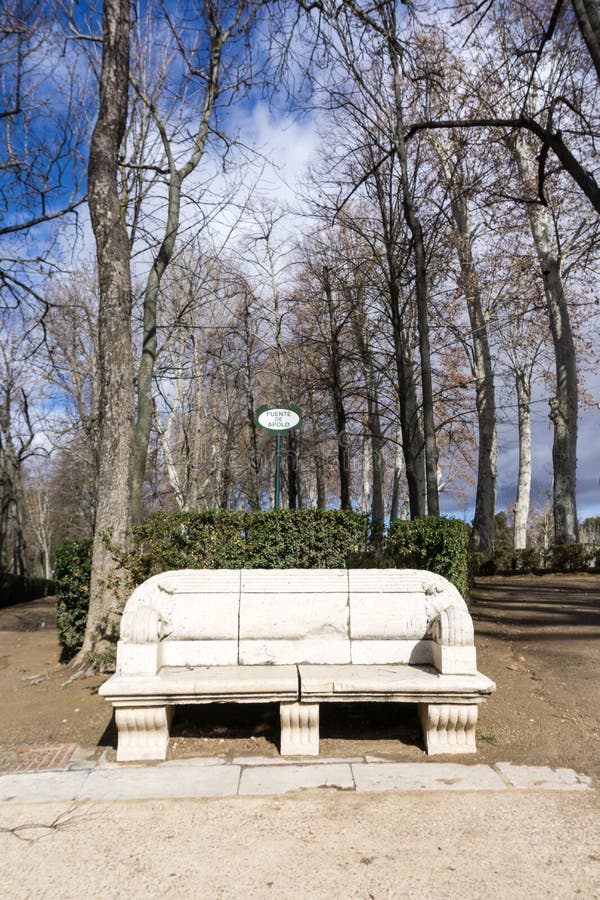 Medieval bench in park stock image. Image of park, bench - 75903121