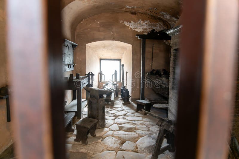 Medieval Blacksmith Workshop in Castel Sant Angelo Editorial Image ...