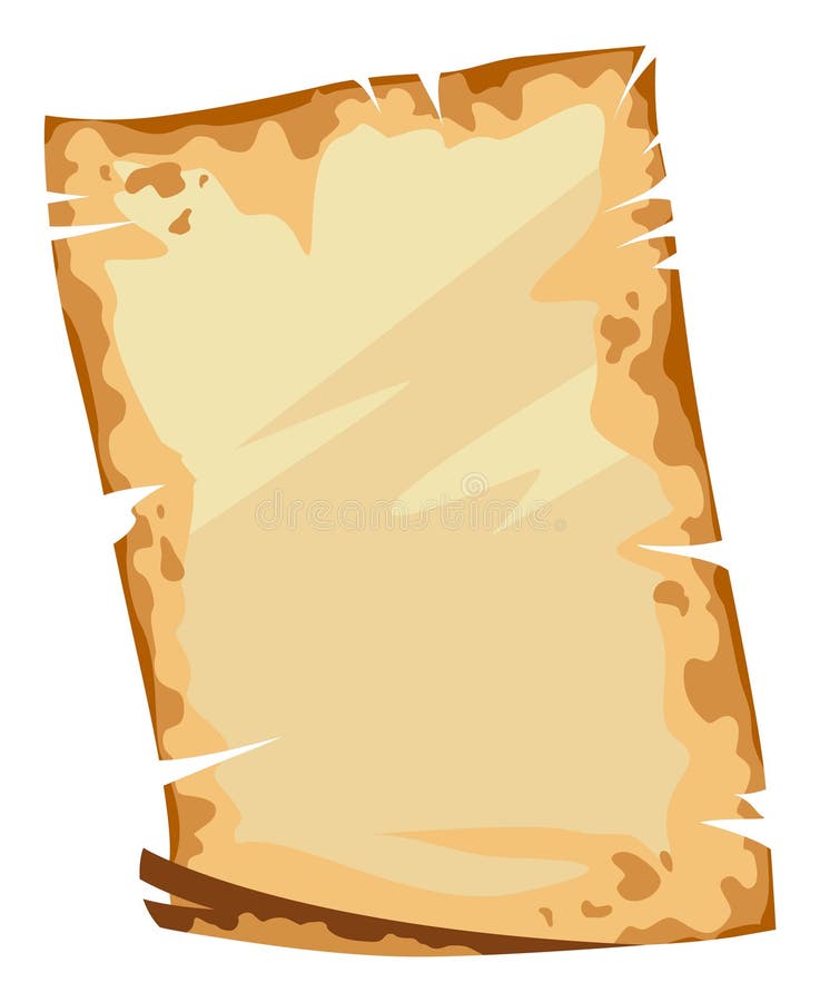 Medieval Blank Scroll. Ancient Papyrus Roll for Map, Old Bible or ...