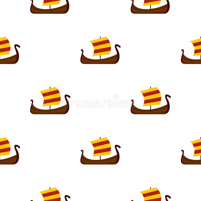 Medieval boat set 9 stock vector. Illustration of nautical - 96493366