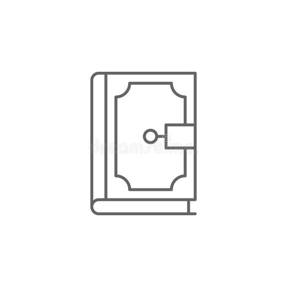 Medieval, Book Icon. Element of Medieval Period Icon. Thin Line Icon ...