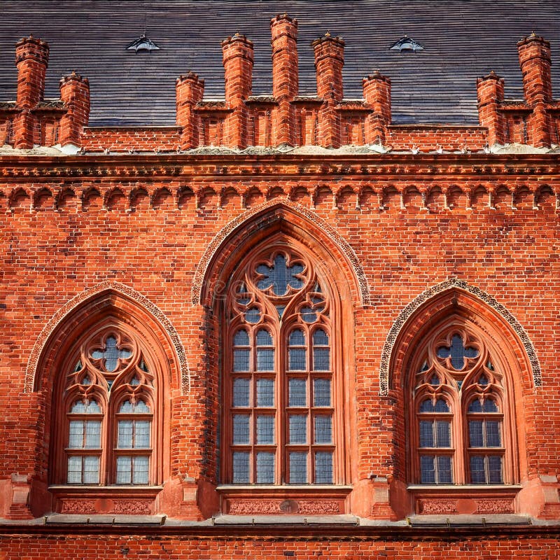 Medieval Brick Palace, AI Generated Stock Illustration - Illustration ...