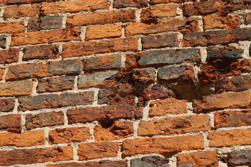 Medieval Brickwork. Texture Stock Photo - Image of cracks, medieval ...