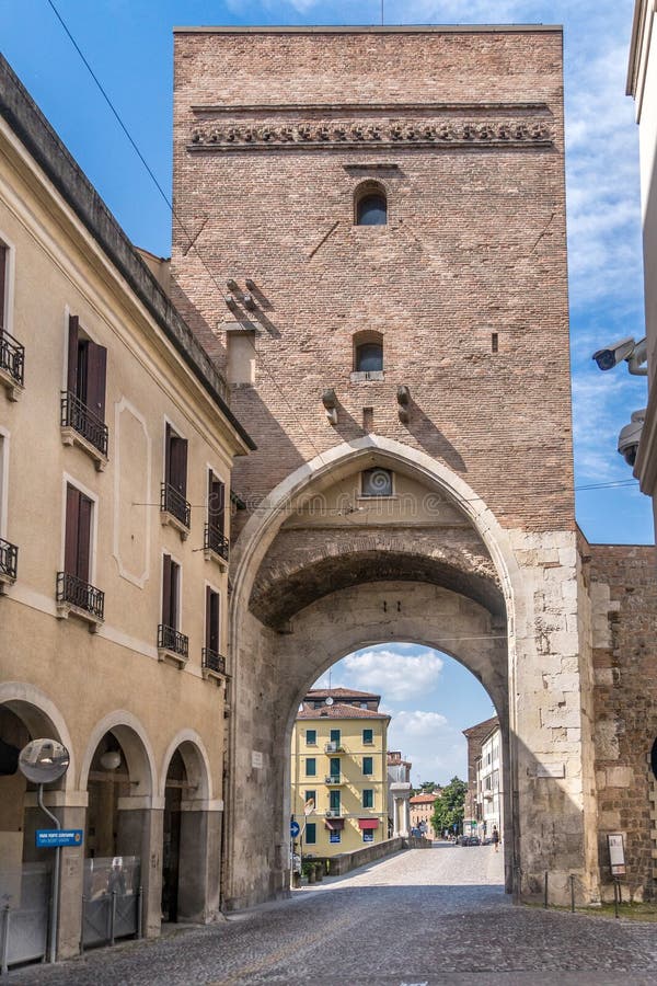 View of Medieval Gate Molino Tower Still Functioning As a Thoroughfare ...