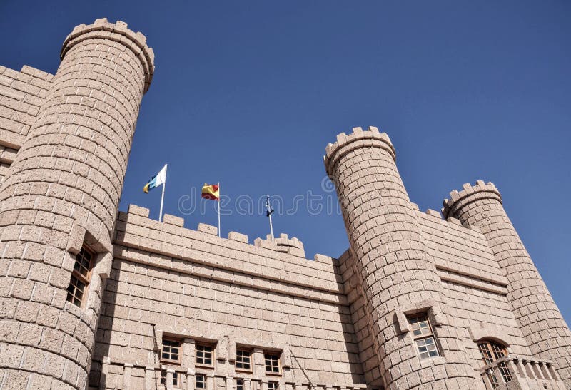 Medieval Brown Castle stock photo. Image of architecture - 154647788