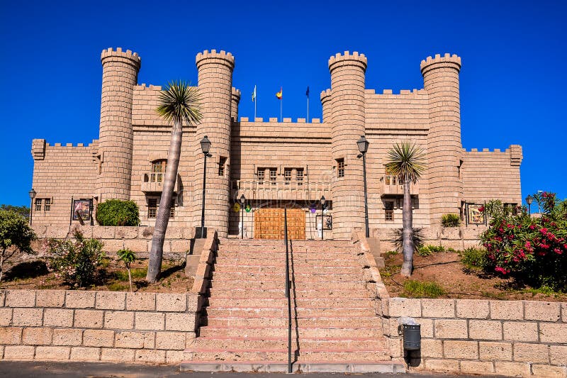 Medieval Brown Castle stock image. Image of fortress - 360352723