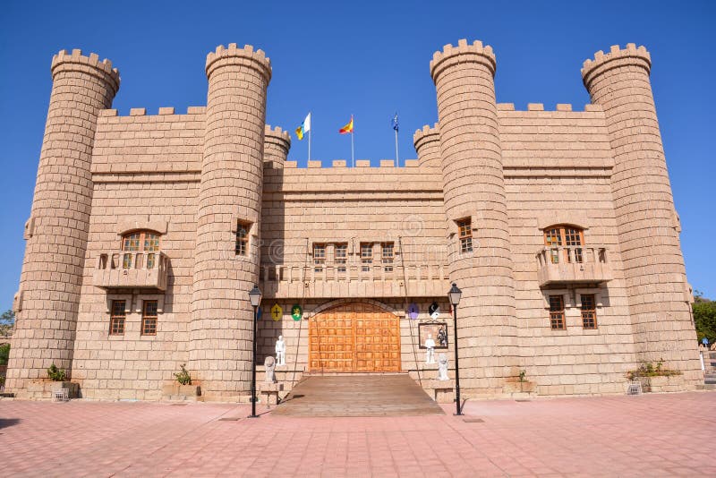 Medieval Brown Castle , Digitally Created Photo Image Stock Photo ...