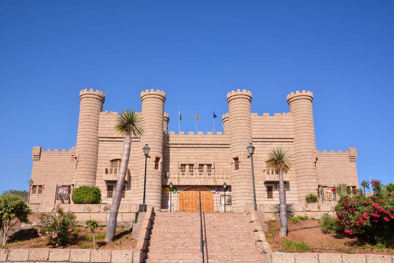 Medieval Brown Castle stock image. Image of spanish, ancient - 55626955