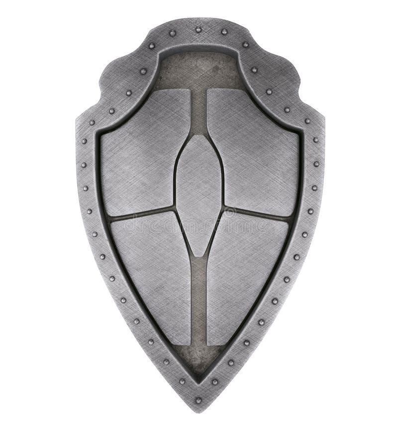 Medieval brushed shield stock photo. Image of defending - 10263924