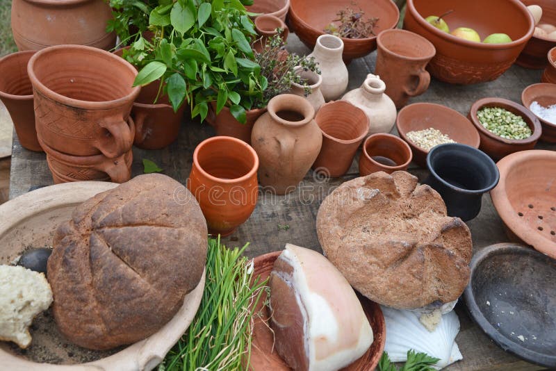 Medieval Buffet stock photo. Image of saxon, bread, medieval - 40243646