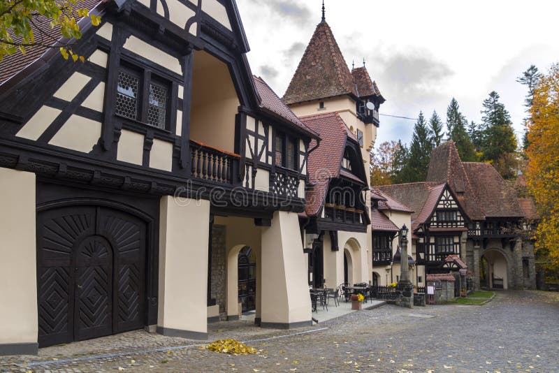 Medieval building stock photo. Image of sinaia, accomodation - 27503346