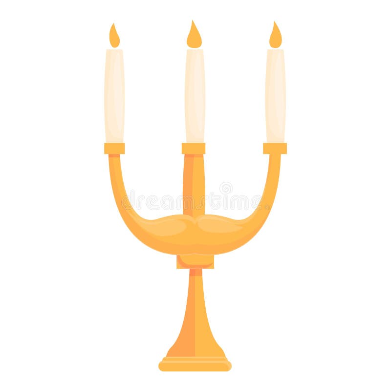 Medieval Candlestick Icon Cartoon Vector. Candle Holder Stock Vector ...