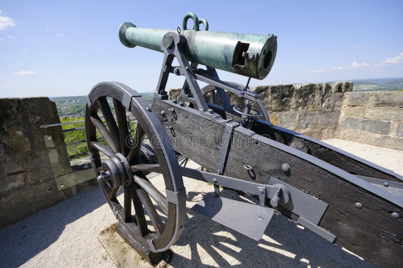 Medieval cannon stock image. Image of citadel, cloud - 17054293