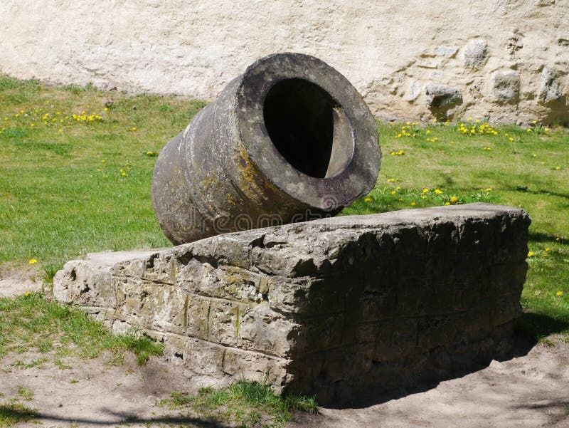 Medieval Mortar Cannon stock image. Image of military - 21602411