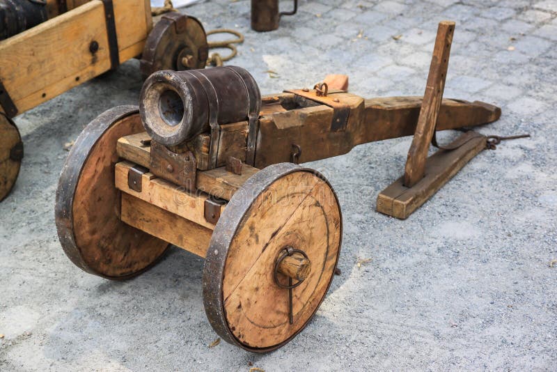 Medieval cannon. stock image. Image of blow, castle, defend - 46919537