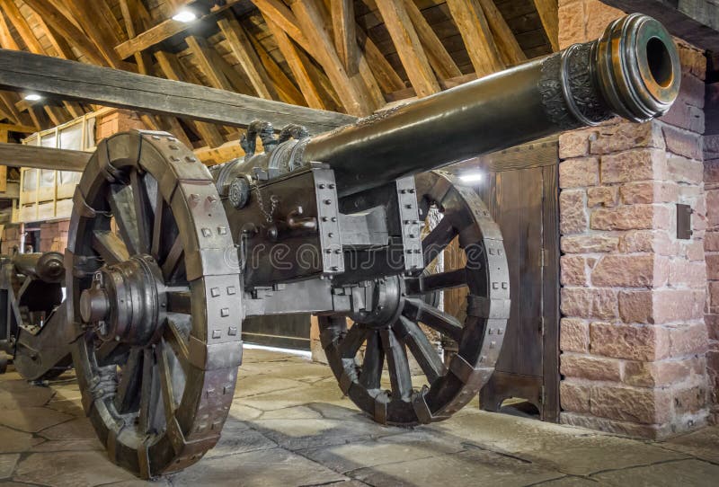 Medieval Cannon Gunpowder Artillery In The Middle Ages Stock Image ...