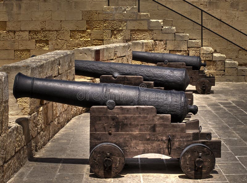 Medieval Cannons stock image. Image of wedge, siege, linstock - 10489861