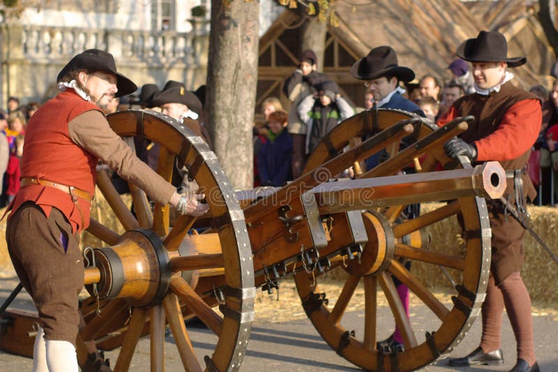 Medieval Canon Gun at Carnaval of Escalade Editorial Photo - Image of ...