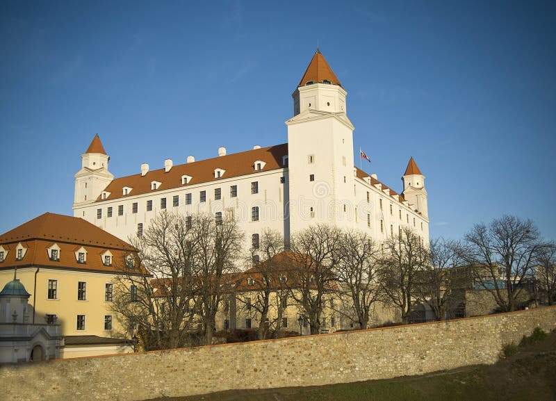 Historic Bratislava Castle, Slovakia Stock Photo - Image of building ...