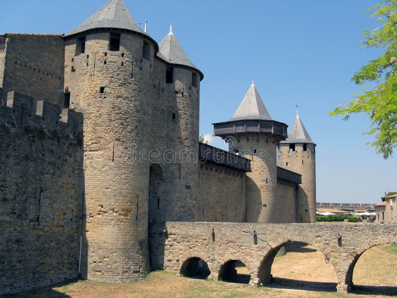 Tower and Parapet of a Medieval Castle Editorial Photo - Image of ...