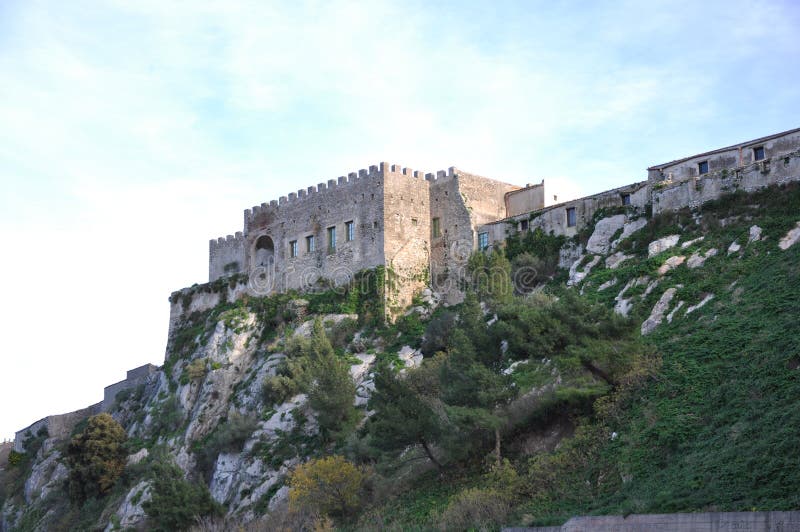 Medieval Fortress on Mountain in Crimea Stock Image - Image of stone ...