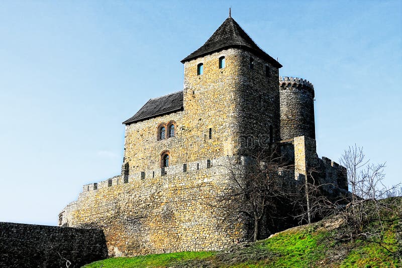 Medieval castle stock image. Image of stone, blue, poland - 17167495