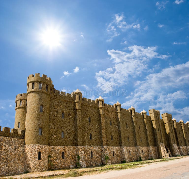 Medieval castle stock photo. Image of medieval, solar - 20434446